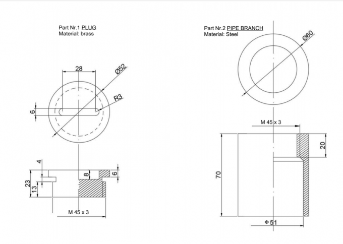 SOUNDING PIPE HEAD ASSEMBLY SOUNDING HEAD TEMPERATURE HEAD BODY ...