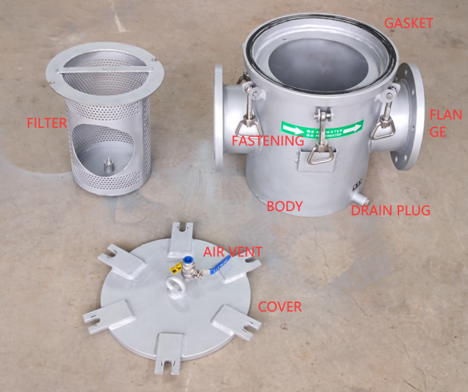 Fh-As125s CB / T497-2012 Marine Stainless Steel Seawater Filter ...