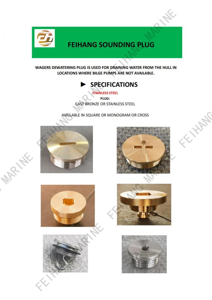 FeiHang Copper Sounding Cap For Ship Sounding pipe fittlings Sounding ...