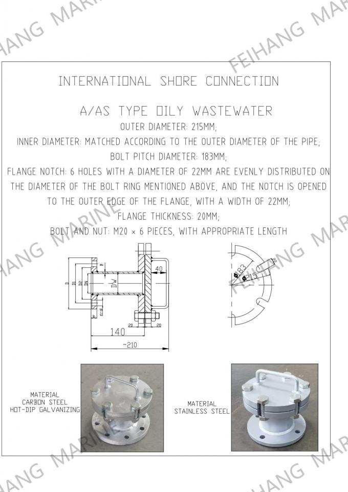STAINLESS STEEL SHORE CONNECTION FOR EFFICIENT OILY WASTEWATER ...
