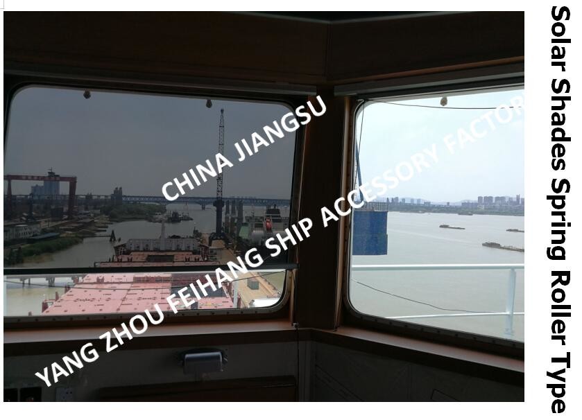 IMPA150721-Solar Shades Spring Roller Type,Boat cockpit shade roller blind